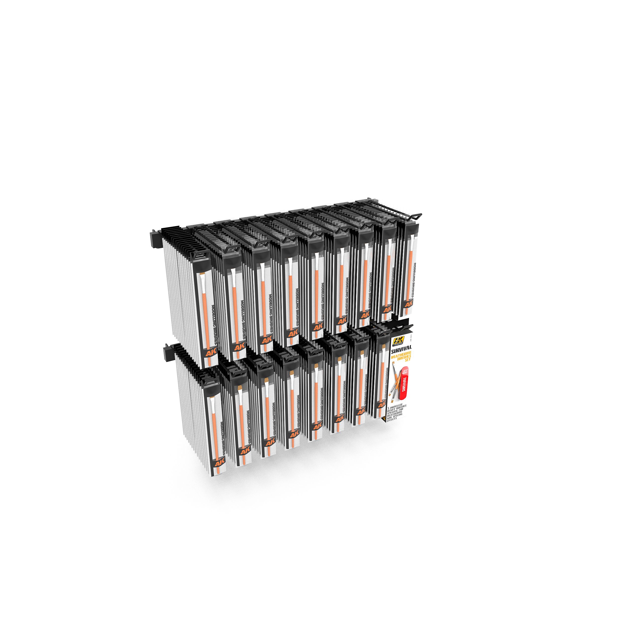 AK Interactive - Synthetic Brushes Module - Modular Stand Display ...